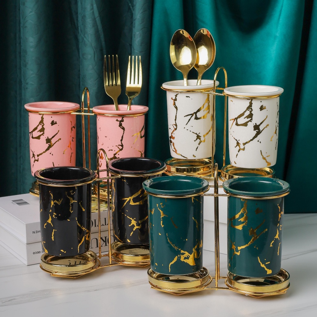 Jual Nexxio Nordic Chopsticks Tube Holder Tempat Sumpit Tempat Sendok ...