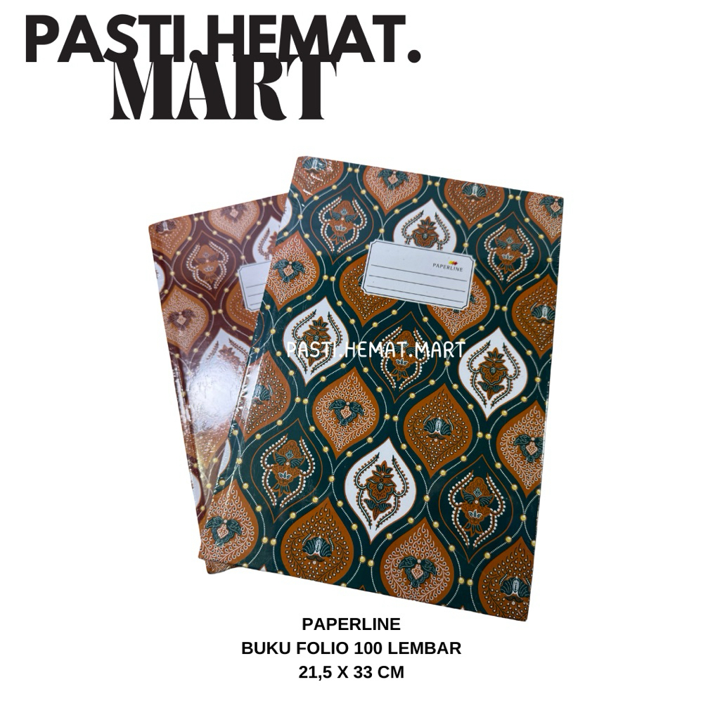 Jual Buku HC Folio Batik 100 Lembar Paperline | Hard Cover Folio Batik ...