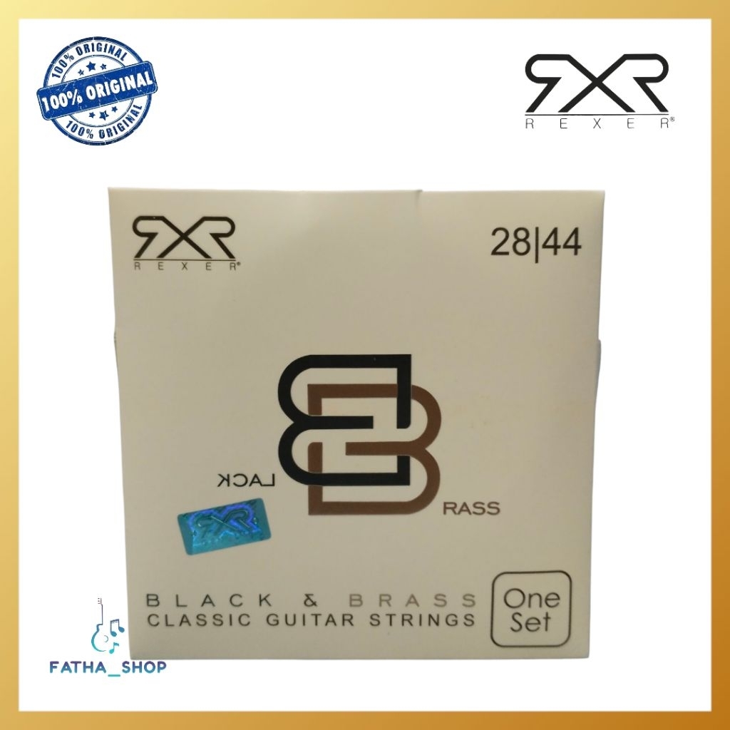 Jual Rexer Senar Gitar Nylon/Classic Black & Brass 28/44 | Shopee Indonesia