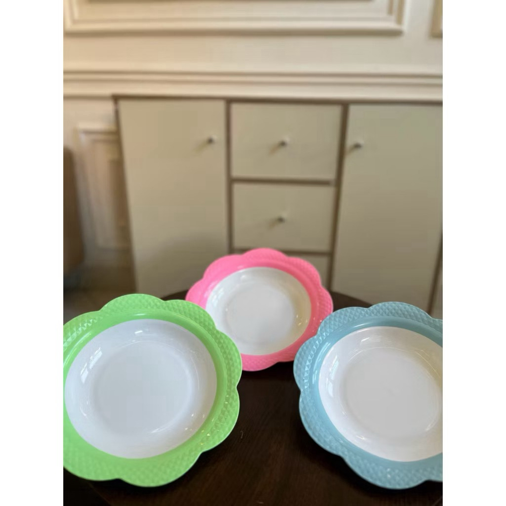 Jual PIRING MAKAN PLASTIK BUNGA ASIA MOGE 10 “/ PIRING PLASTIK SAJI ...