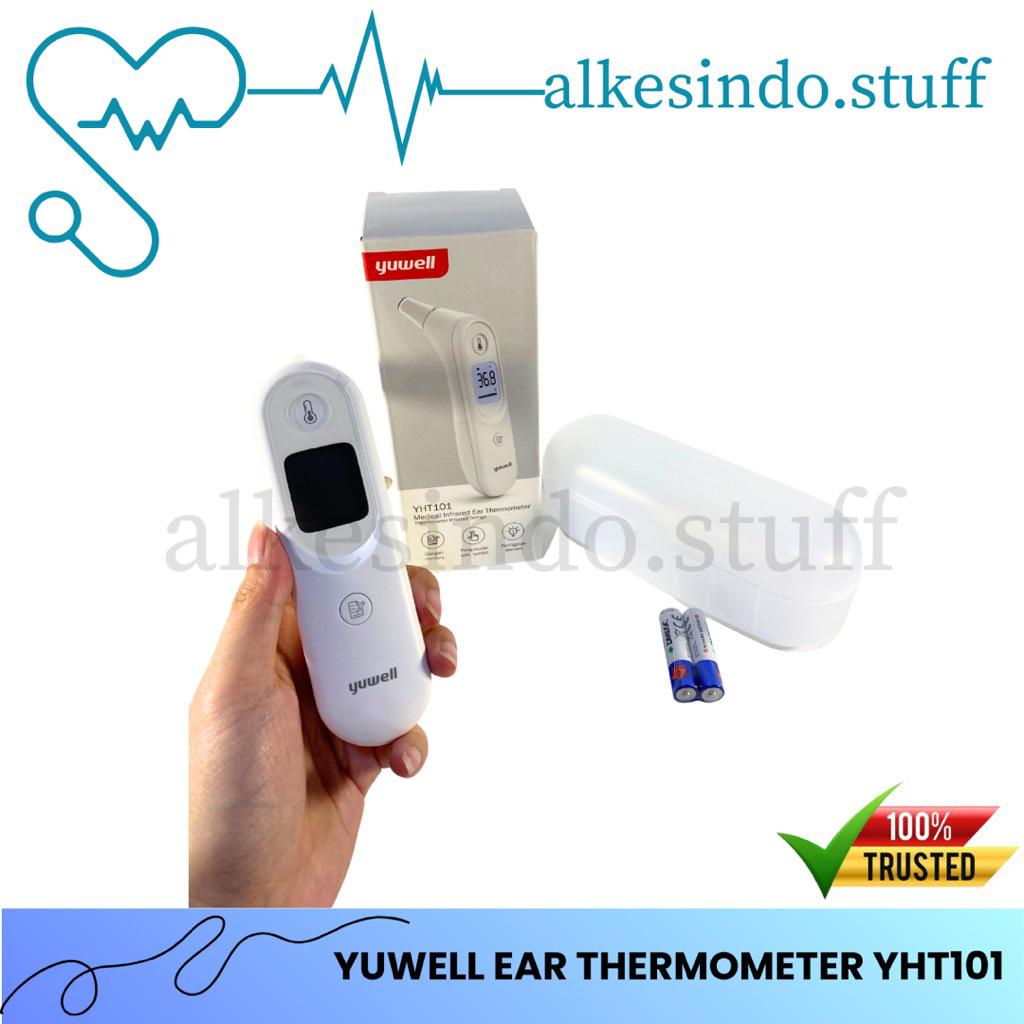 Jual Yuwell Termometer Telinga YHT101 + Box Penyimpanan Ear Thermometer ...