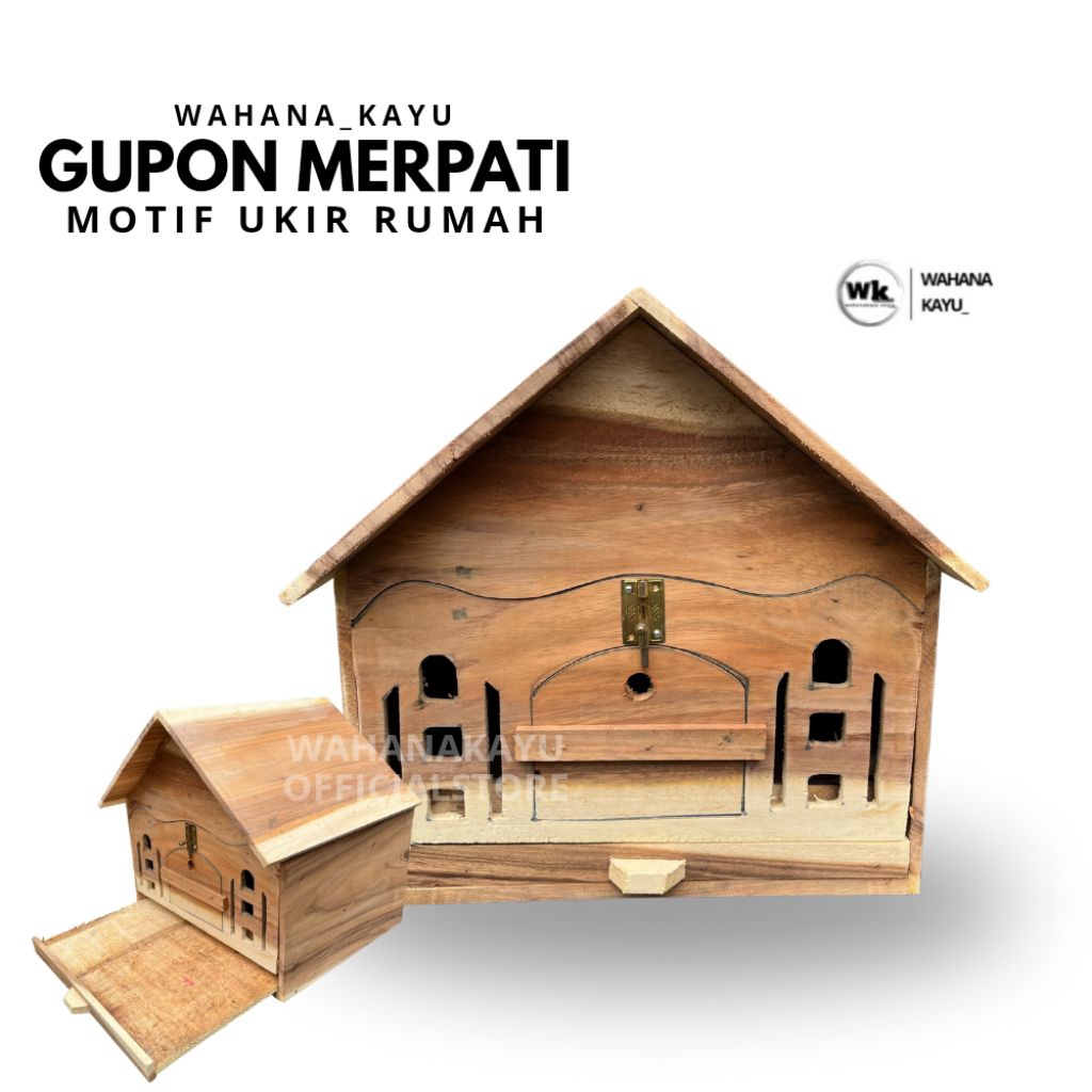 Jual GUPON RUMAH UKIR MERPATI KANDANG BURUNG DARA | Shopee Indonesia