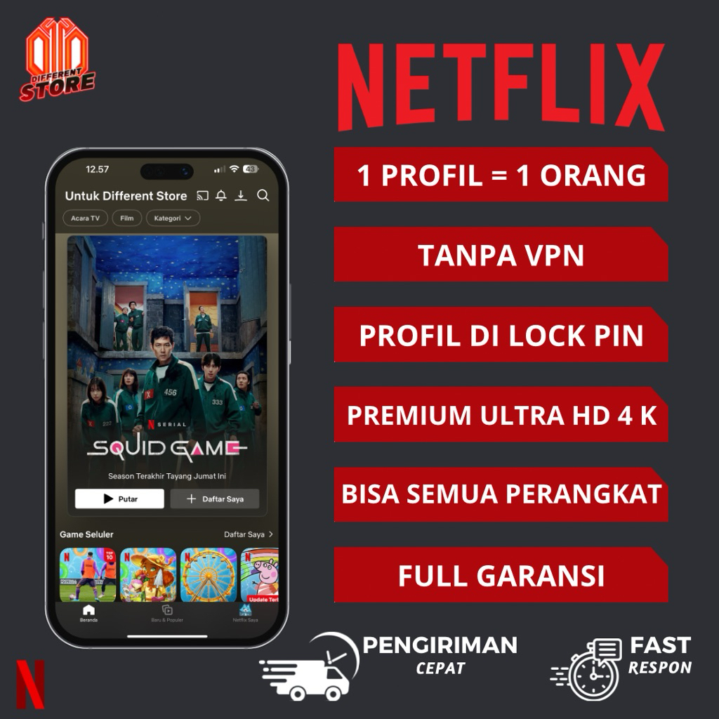 Jual NETFLIX PRIVATE HARIAN FULL GARANSI | Shopee Indonesia