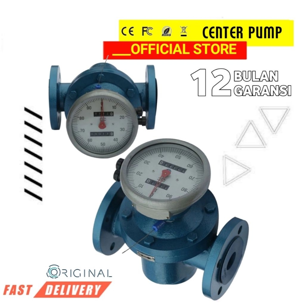 Jual Flow meter Solar Flowmeter minyak 2inch Oval Gear Flow meter 2 ...