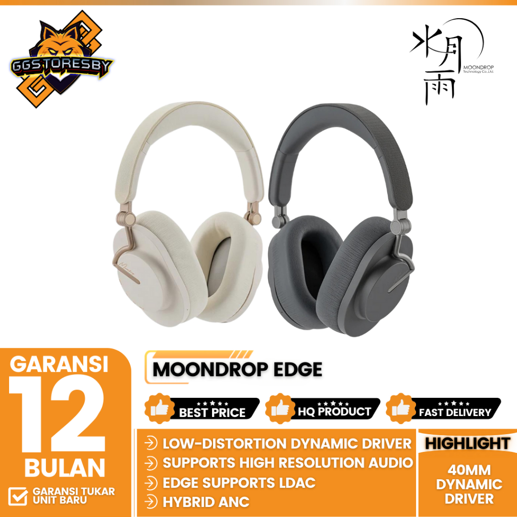 Jual Moondrop Edge 40Mm Dynamic Driver Portable Wireless Headphone ...