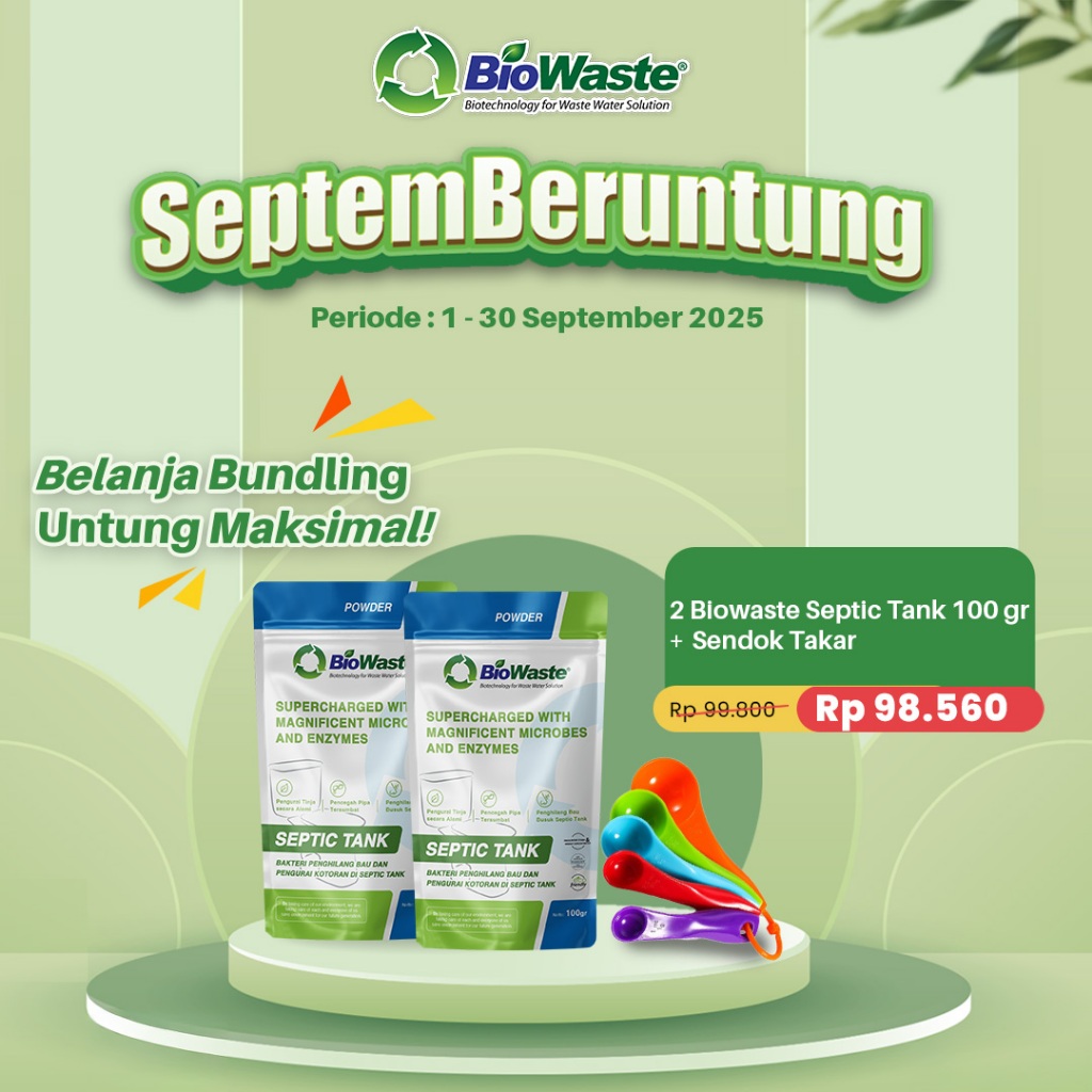 Jual Promo Bundling Biowaste Septic Tank +Septic Tank 100gram Free ...