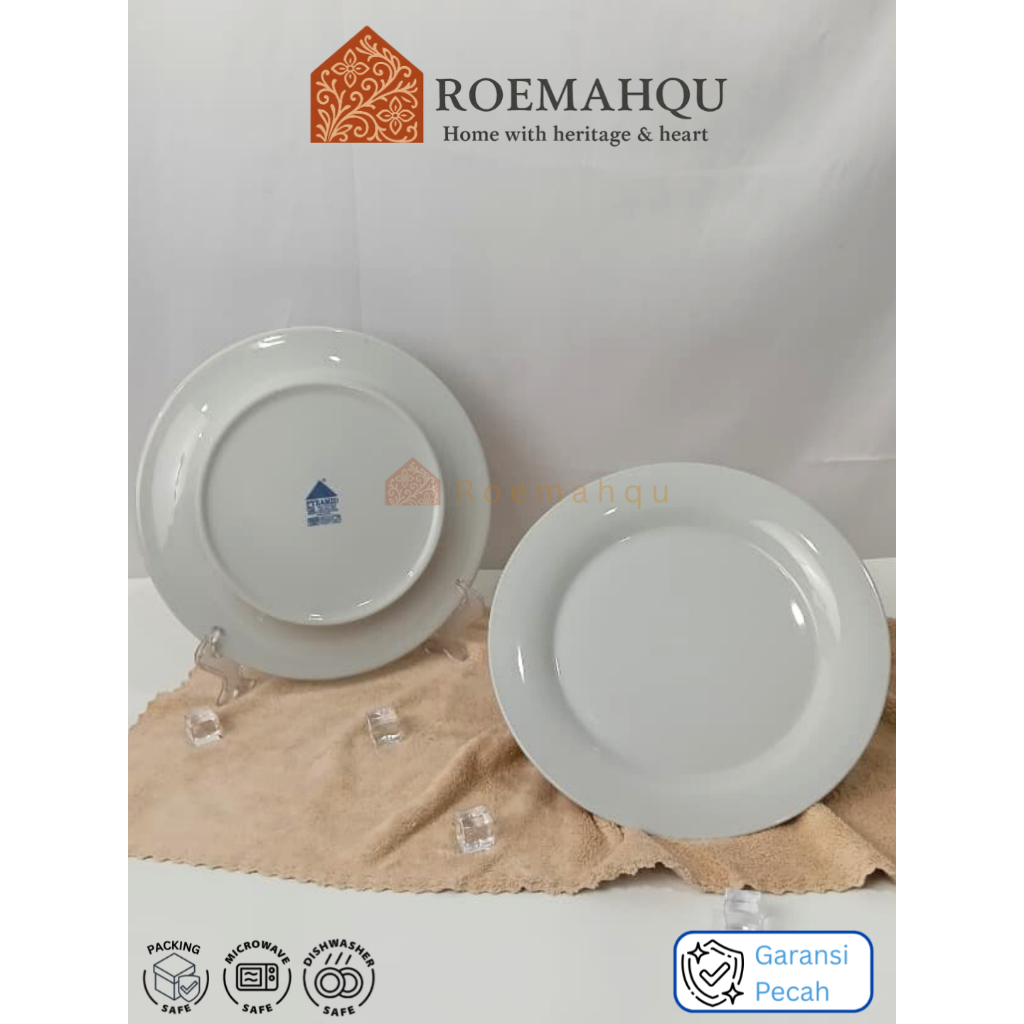 Jual Piring Ceper Polos Tebal Keramik I 10 Inch I Piring Resto I Piring ...
