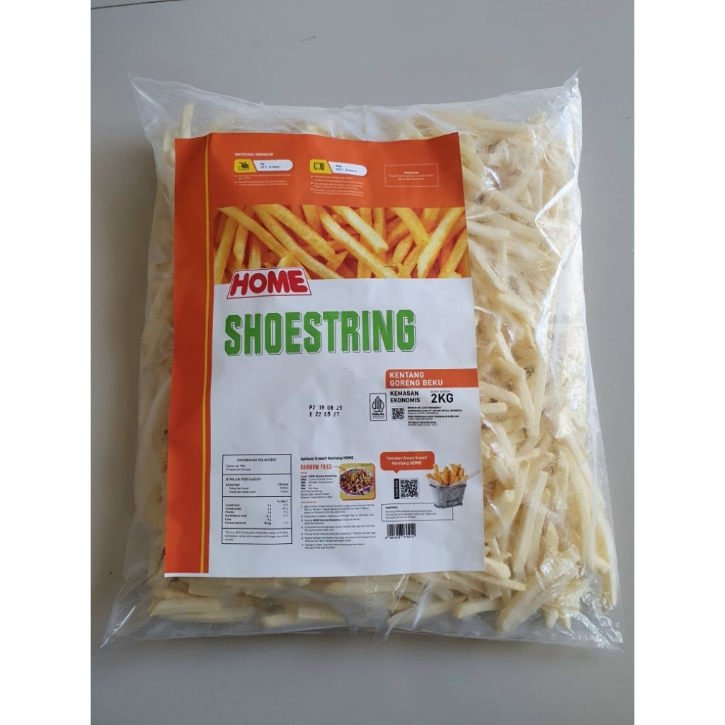 Jual Home Shoestring 2kg/French Fries/Kentang Goreng Curah | Shopee ...