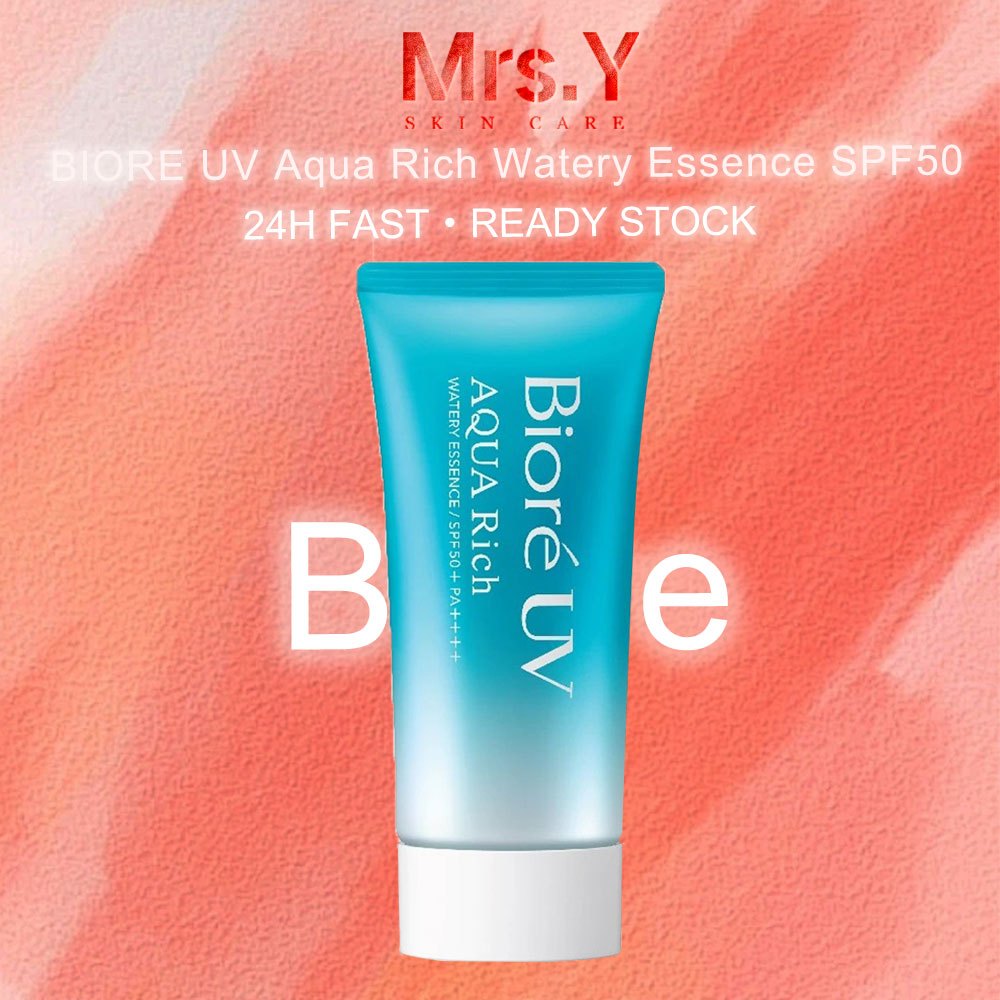 Jual Biore UV Aqua Rich Watery Gel SPF 50+ PA++++ 70ml Waterproof Sunscreen | Shopee Indonesia