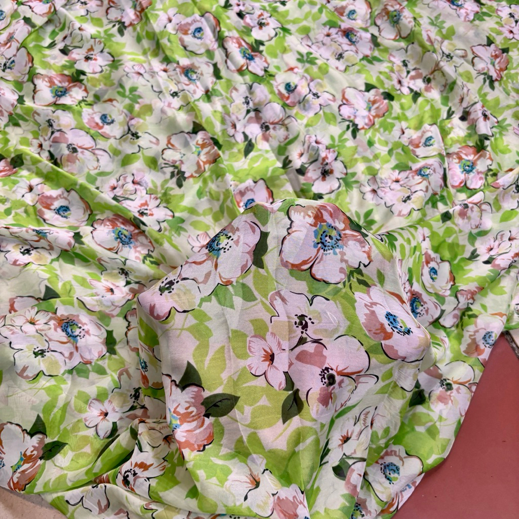 Jual Kain Sifon Sutra Motif - kain sifon yoryu motif bunga - kain sifon ...