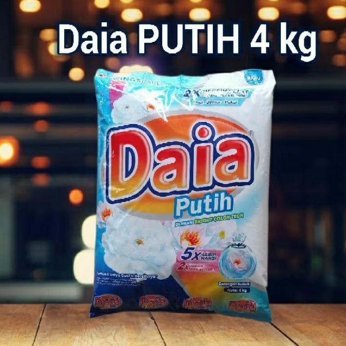 Jual Daia PUTIH 4 kg detergent bubuk deterjen laundry | Shopee Indonesia
