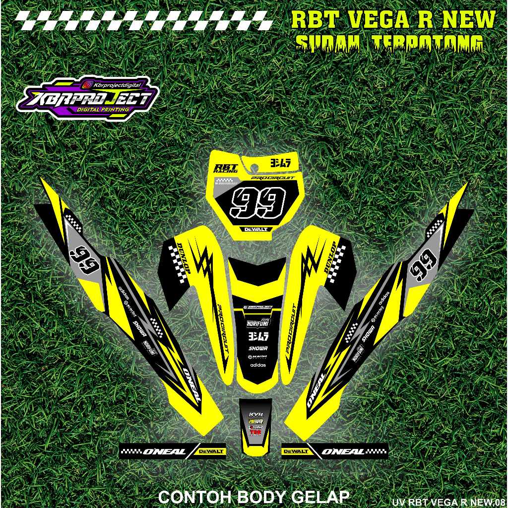 Jual Sticker Variasi RBT/GTX VEGA R NEW Striping RBT Terbaru striping ...