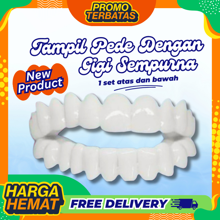 Jual VENEER GIGI PALSU SNAP ON SMILE GIGI PALSU VIRAL GIGI PALSU ...