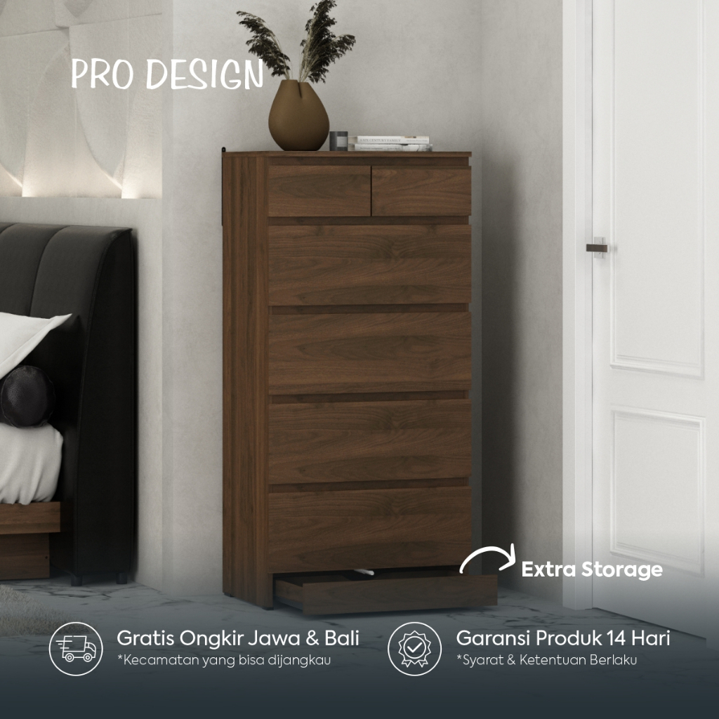 Jual Pro Design Eleven CD 4+2 Lemari Laci | Shopee Indonesia