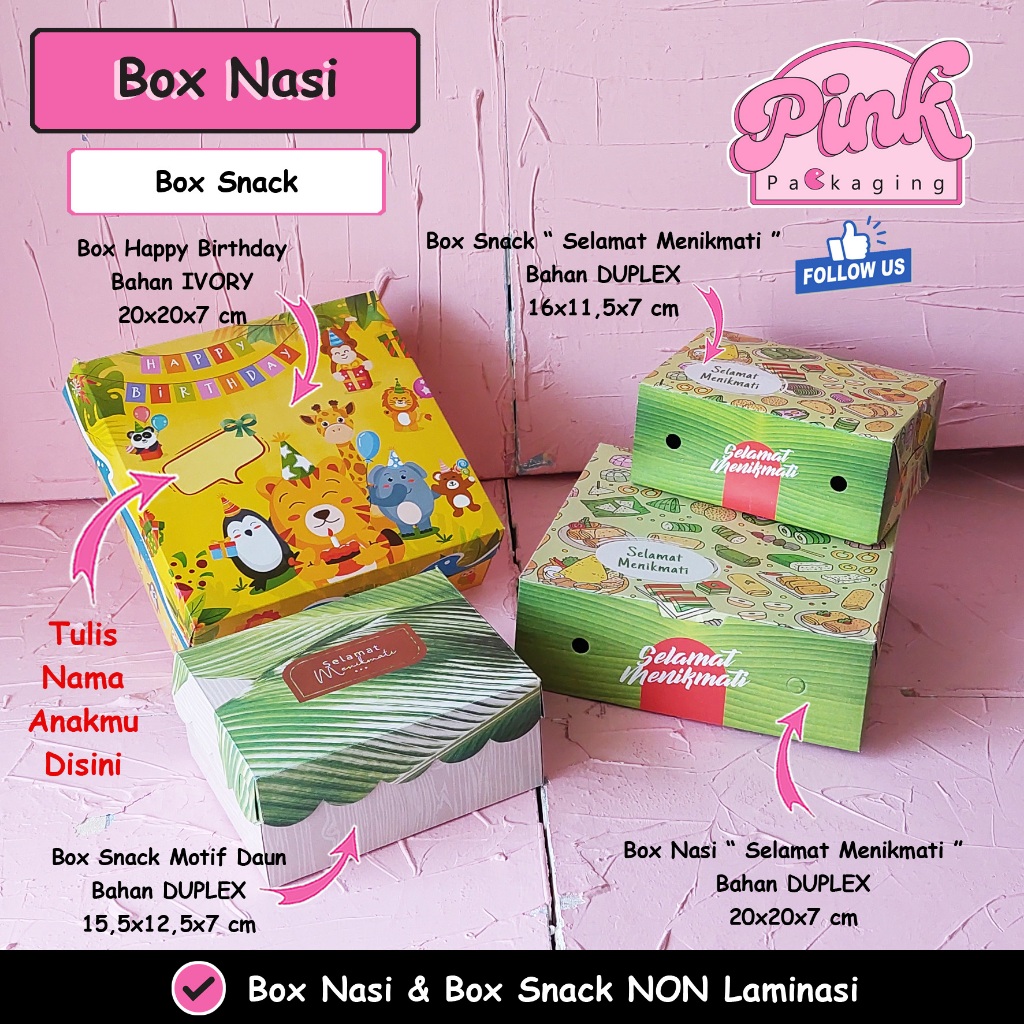 Jual Box Ulang Tahun Anak Motif Lucu | Kotak Snack Hajatan Ivory Tebal ...