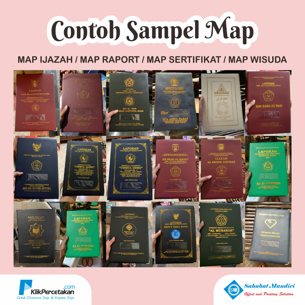 Jual Sampel Map Raport | Map Ijazah | Map Wisuda | Map Sertifikat ...