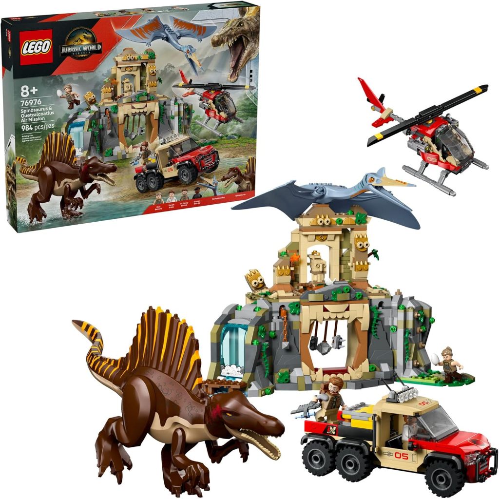 Jual LEGO Jurassic World Spinosaurus & Quetzalcoatlus Air Mission ...