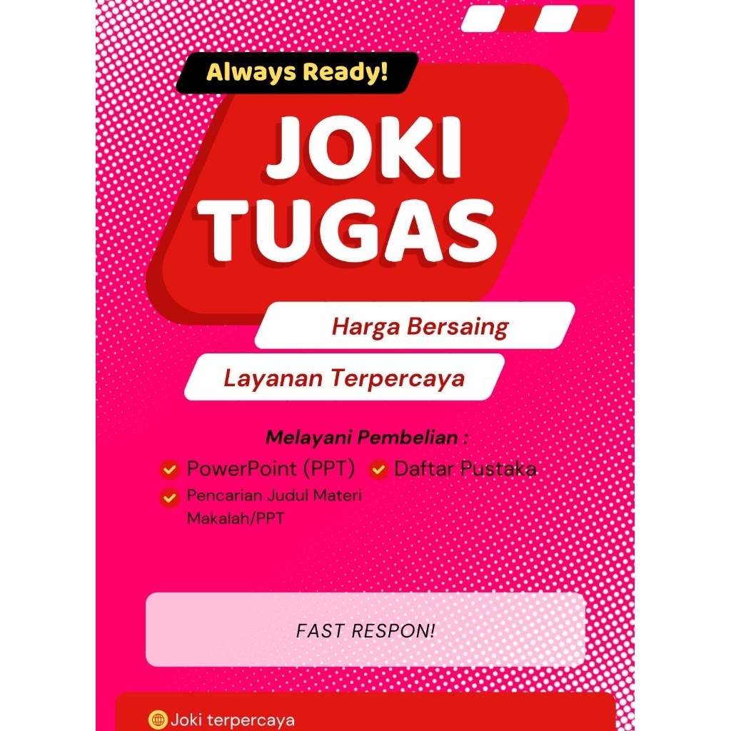 Jual Tugas PPT/DAFTAR PUSTAKA/MENCARI JUDUL MATERI MAKALAH/PPT | Shopee ...