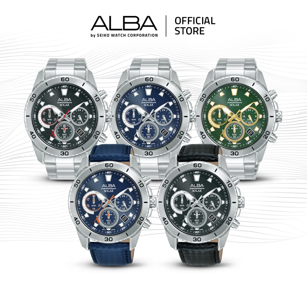 Jual [NEW ARRIVAL] Alba Active Jam Tangan Pria Solar Chronograph ...