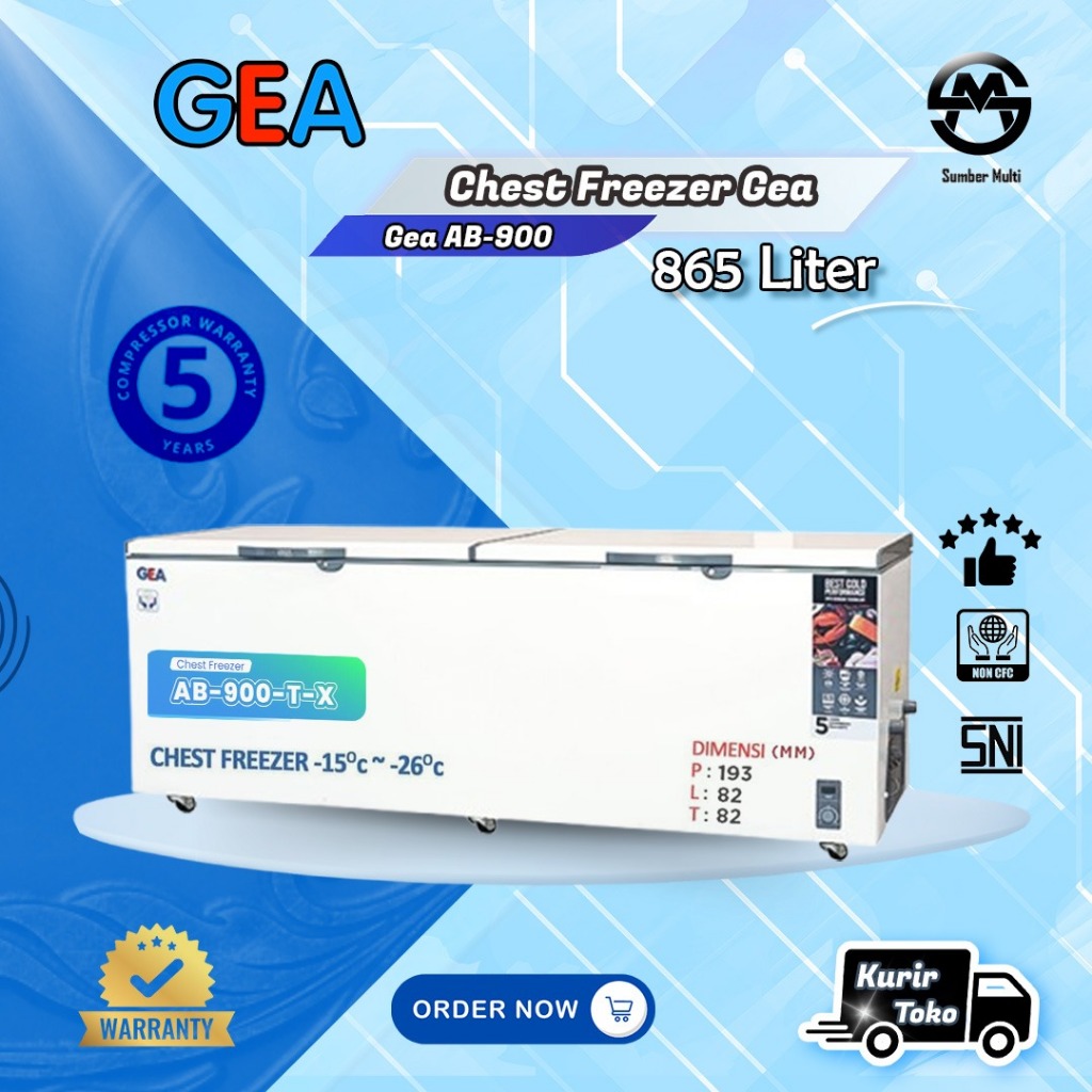 Jual Chest Freezer Gea AB 900 - Freezer 2 Pintu 865 Litter Netto ...