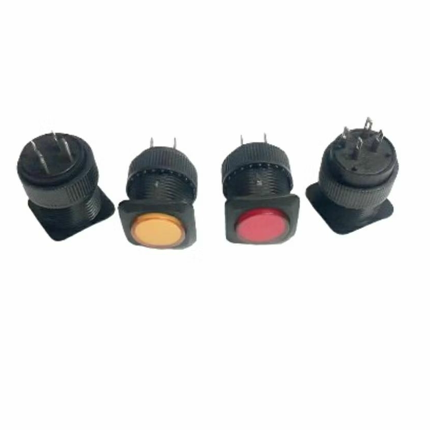 Jual SWITCH PUSH BUTTON SAKLAR ON OFF 4 PIN | Shopee Indonesia