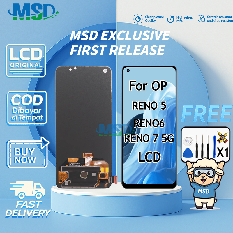 Jual LCD For OP RENO 5 / RENO 6 / RENO 7 5G UNIVERSAL FULLSET ...