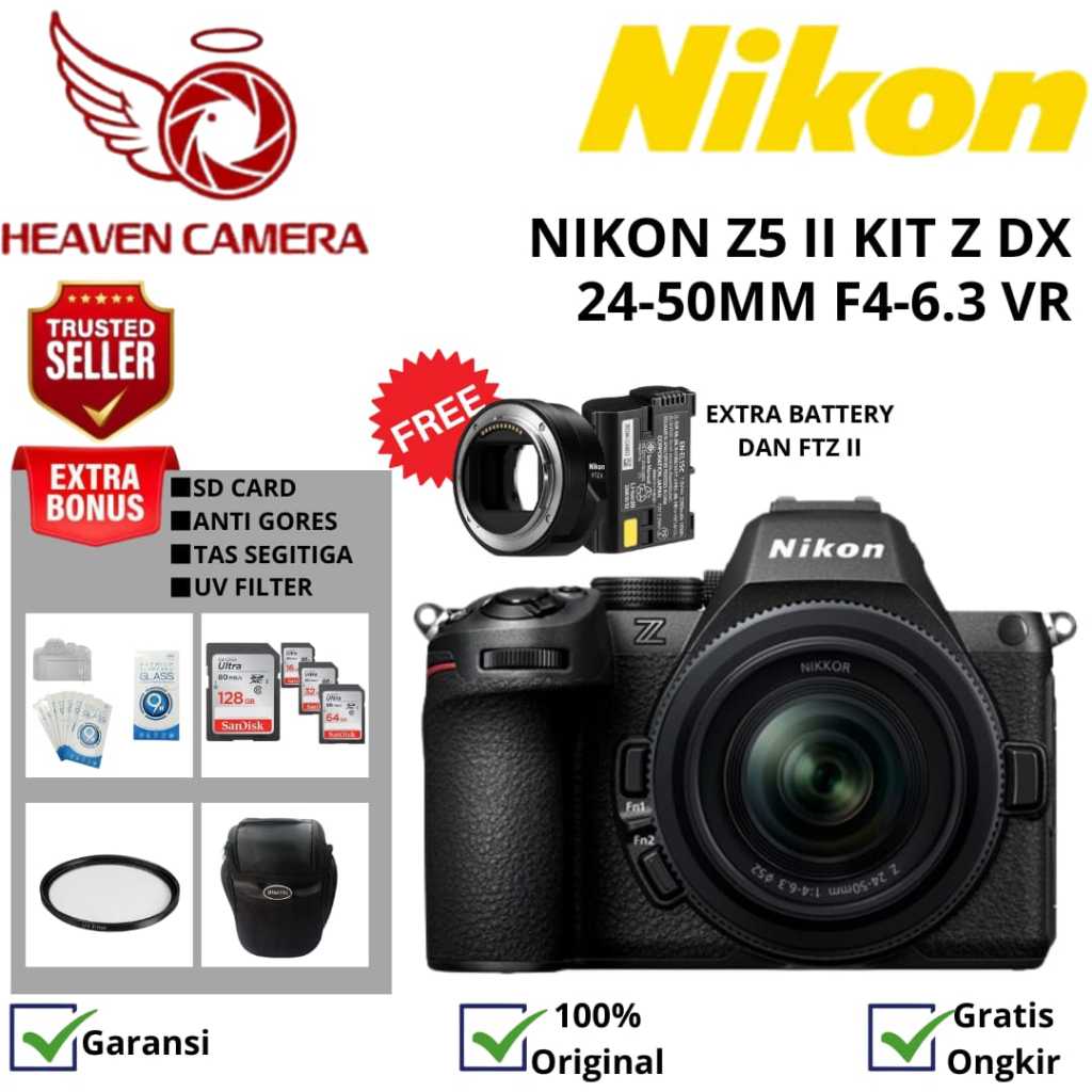 Jual Nikon Z5 II kit 24-50mm f4-6.3 Mirrorless Camera Nikon Z5II Z5 ...