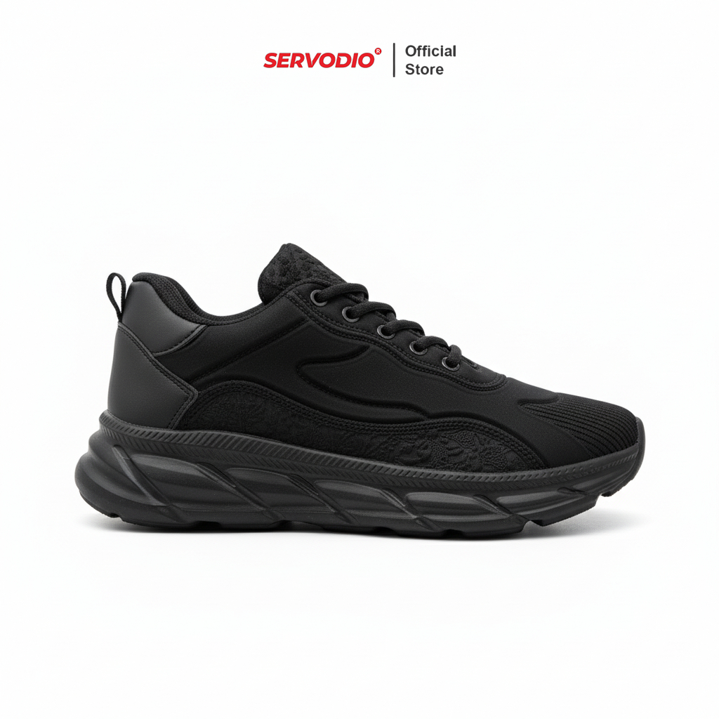 Jual Servodio - Artemis Fans Edition Hitam Polos - Sepatu Sneakers ...