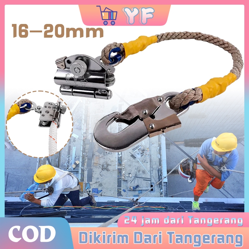 Jual Backup Device Fall Arrester Pekerja Work Positioning Lanyard ...
