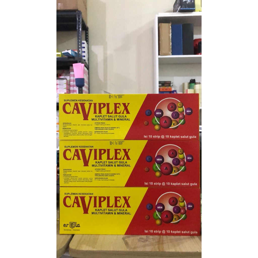 Jual CAVIPLEX ERELA BOX 100 KAPLET | Shopee Indonesia