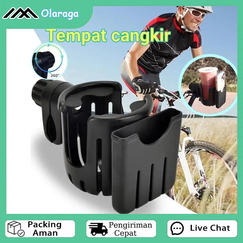 Jual 2-in-1 Cup Holder Motor Portabel Tempat Tumbler Minuman Handlebar ...