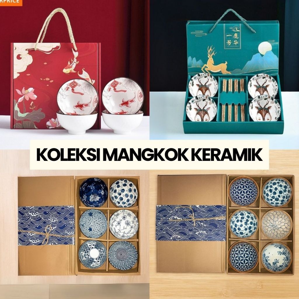 Jual Surprice Mangkok Hampers Motif / Mangkok Set Premium / Ceramic ...
