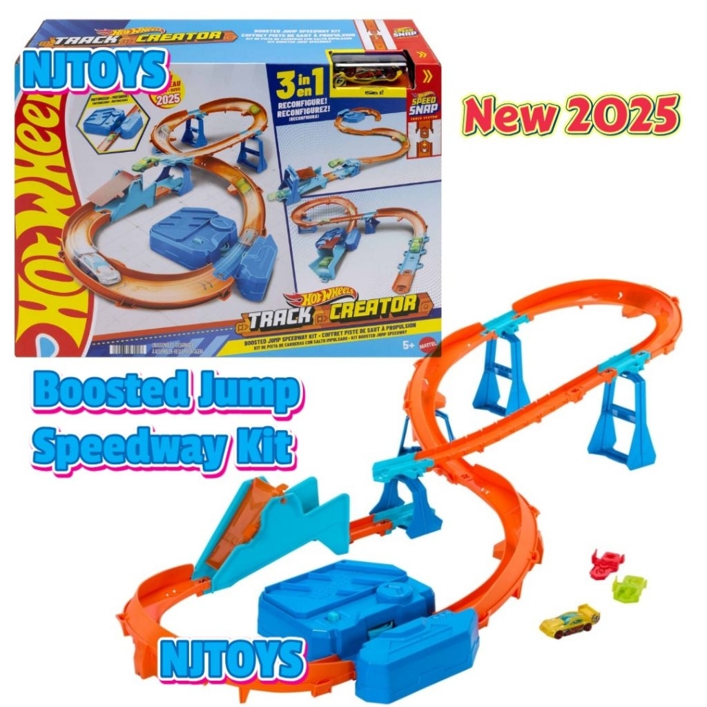 Jual Hot Wheels Track Creator Boosted Jump Speedway Kit Trackset Mainan ...