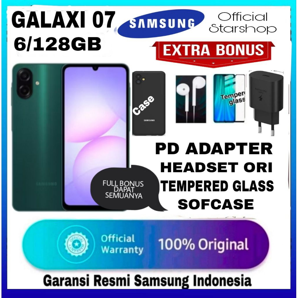 Jual SAMSUNG GALAXY A07 GARANSI RESMI SAMSUNG INDONESIA SIEN - Samsung A07 | Shopee Indonesia