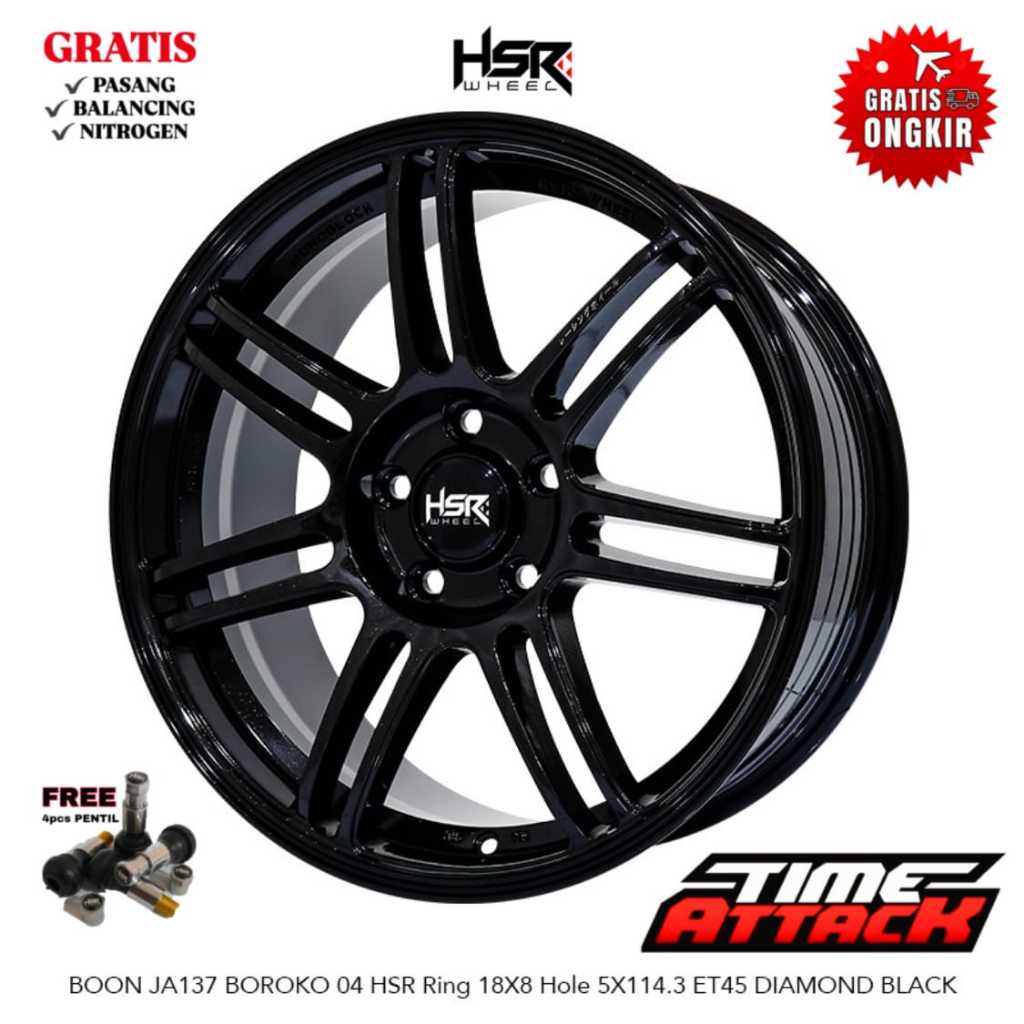 Jual Velg Mobil Xpander R18 HSR WHEEL Tipe Boon ring 18 - TIME ATTACK ...