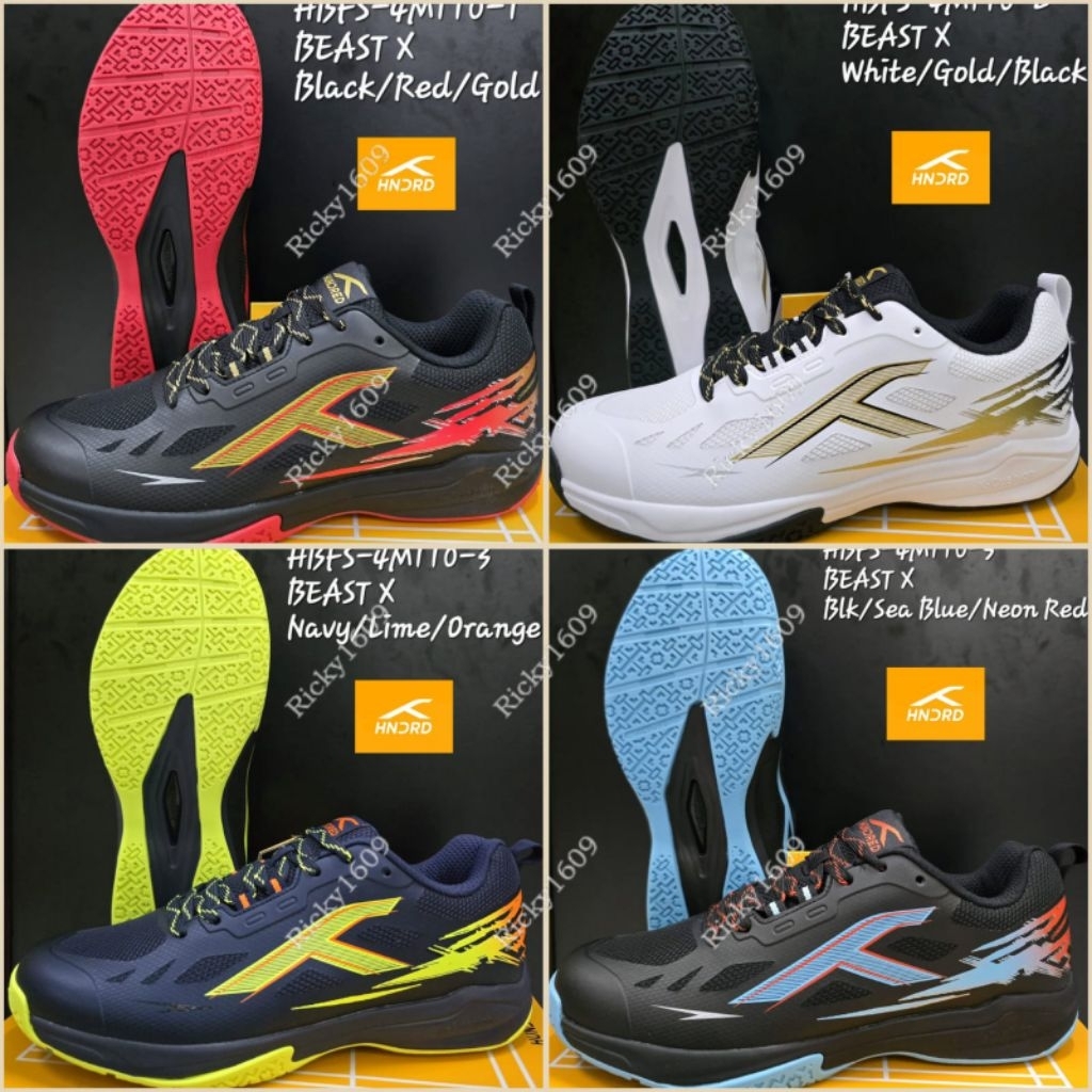 Jual SEPATU BADMINTON HUNDRED BEAST X (X-CUSHION - ACTIVE GRIP ...