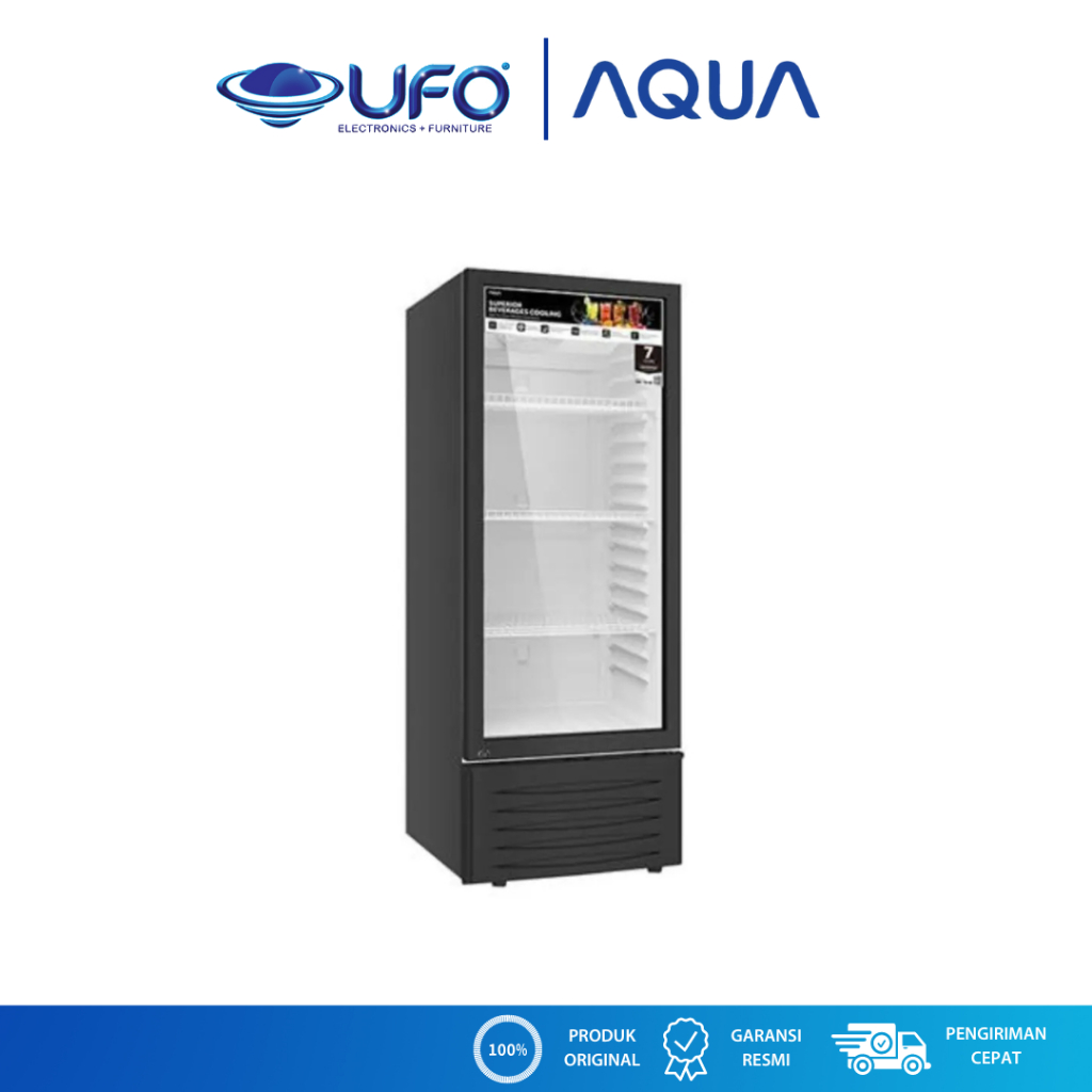 Jual Aqua Showcase Display Cooler 165 Liter AQB181GO | Shopee Indonesia