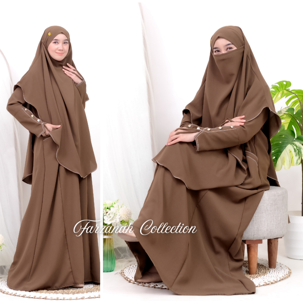 Jual KHUMAIRA gamis abaya sabrina anti uv gamis set hijab french khimar ...