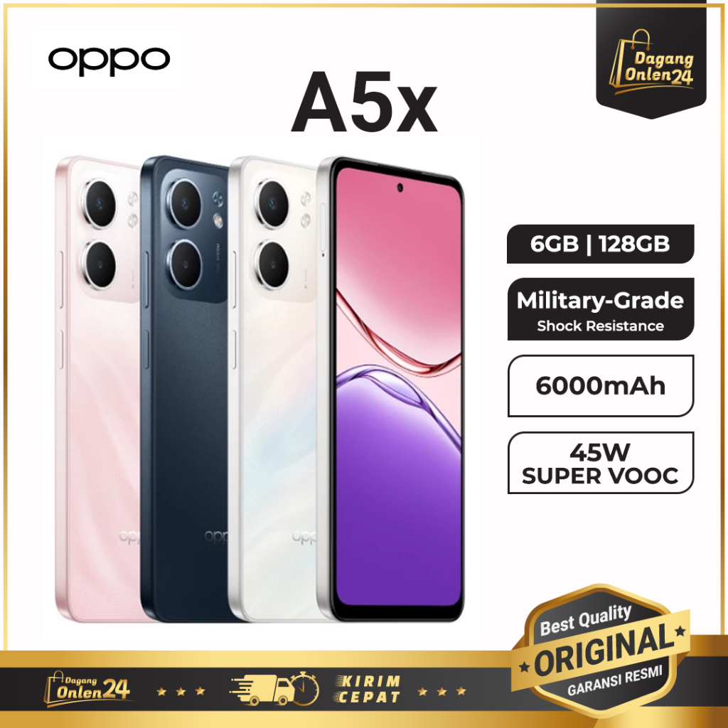 Jual OPPO A5X 6/128GB Tahan Banting HP Murah Original 100% Handphone ...