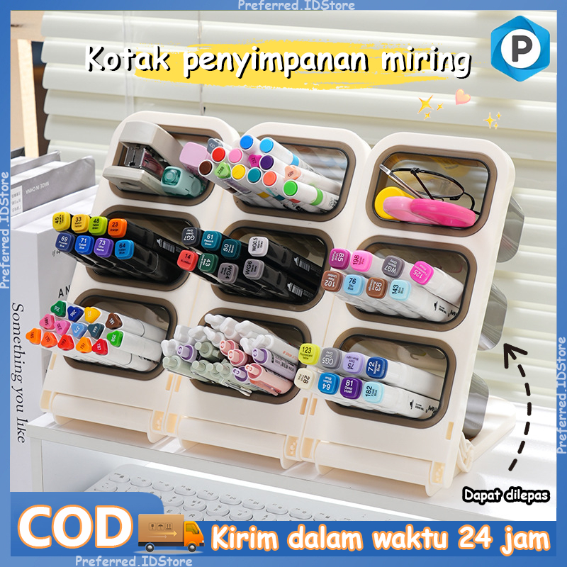 Jual Tempat Alat Tulis Pencil Kotak Kosmetik Organizer Meja Mini Rak ...