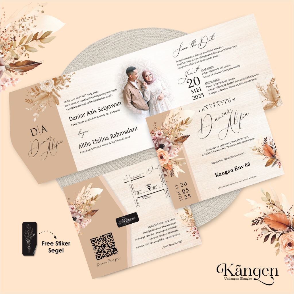 Jual Undangan Pernikahan Semi Amplop - Cetak Undangan Nikah Murah Kasih ...