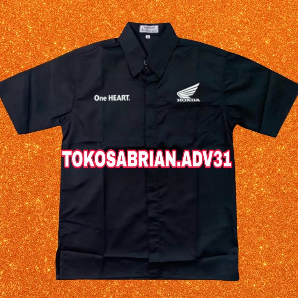 Jual Kemeja Honda One Heart Baju Honda seragam Honda | Shopee Indonesia