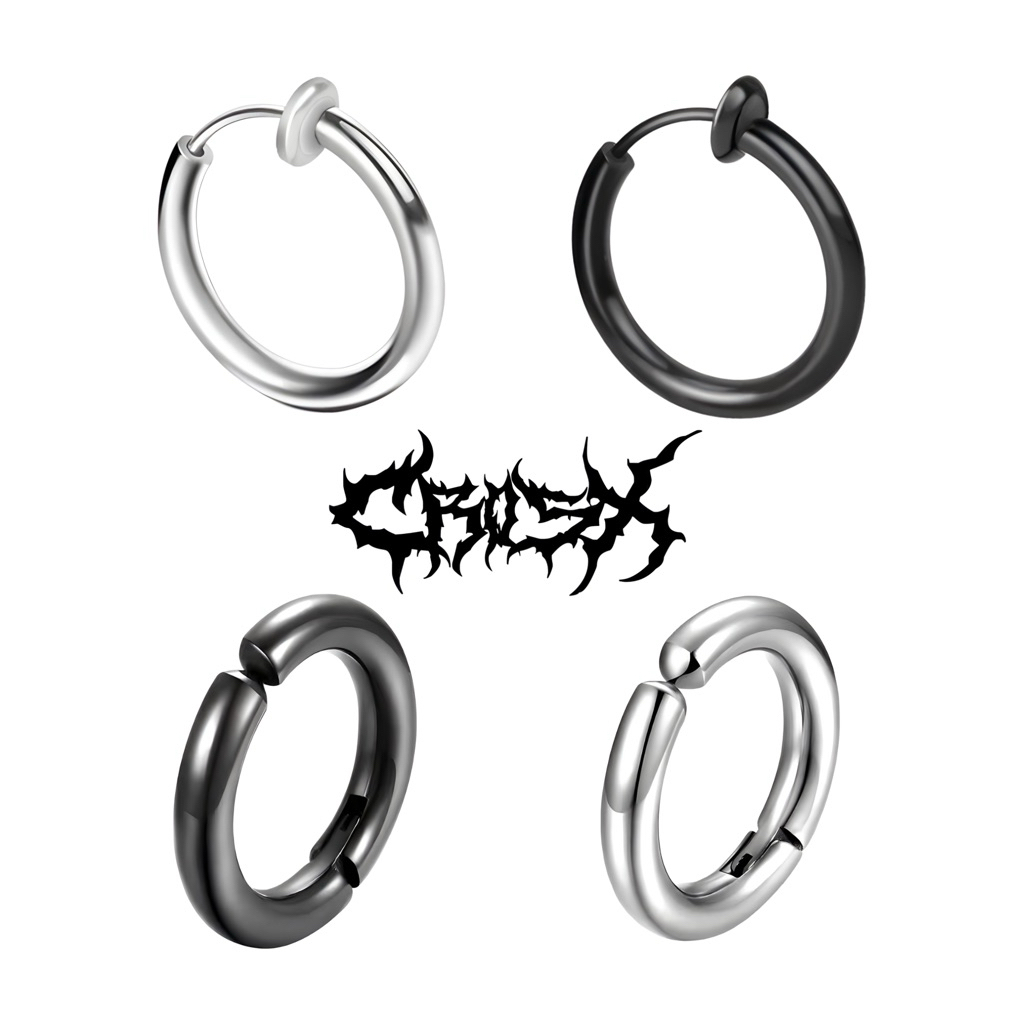 Jual SILVER EARRINGS / 1PCS ANTING SILVER ANTING NON TINDIK FAKE ...