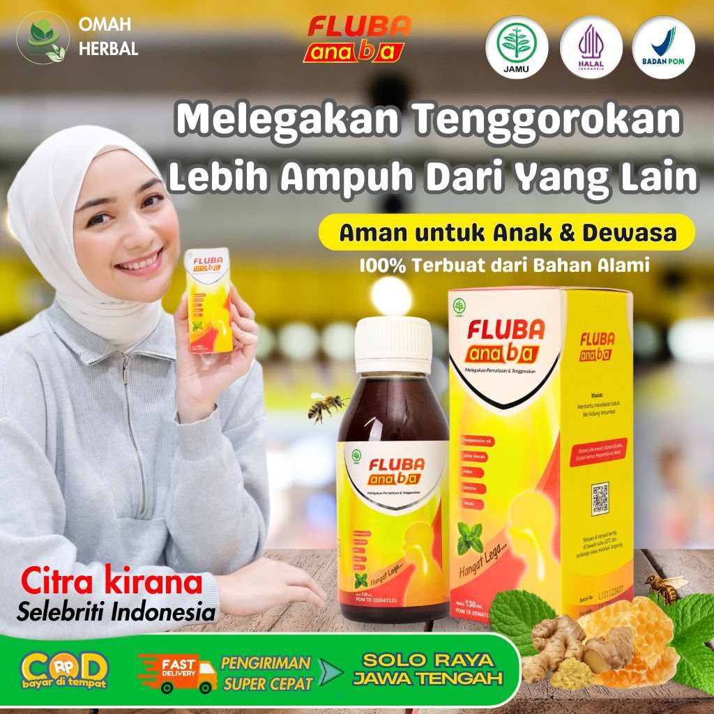 Jual Fluba Anaba - Madu Herbal Melegakan Tenggorokan | 130ml | Shopee ...