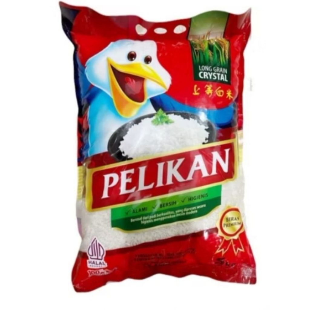 Jual beras pelikan 5kg(tanpa PO) | Shopee Indonesia