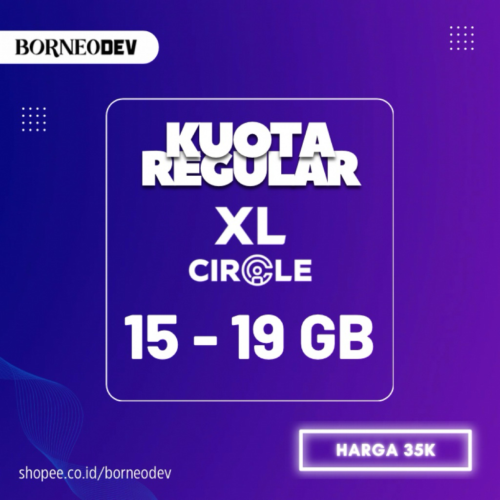Jual Paket Data XL Circle 15GB Full 24 Jam | Shopee Indonesia