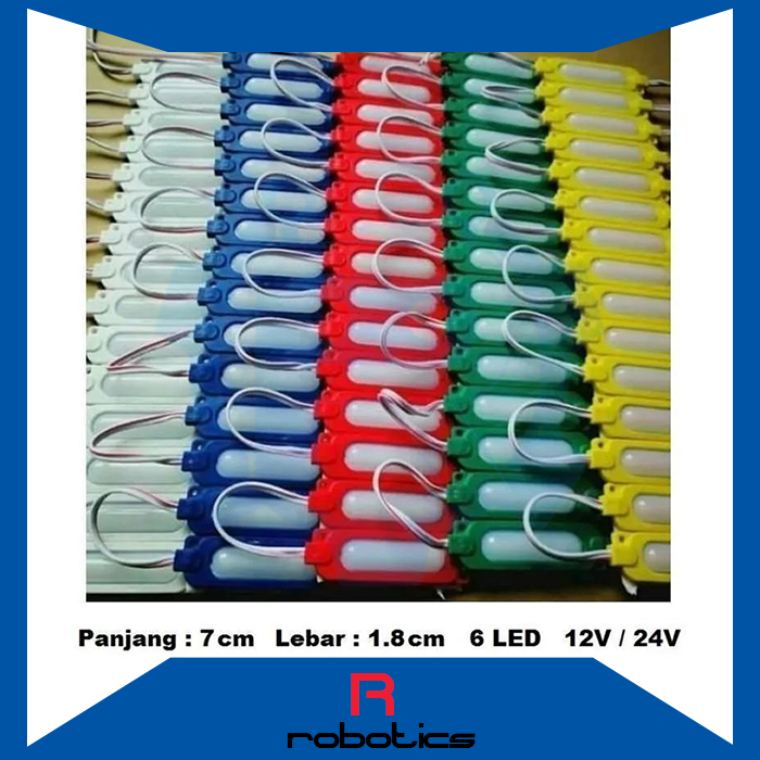 Jual Lampu LED Modul COB 6 Mata 12 Volt / LED Module Kolong Mobil Motor Neon Box | Shopee Indonesia