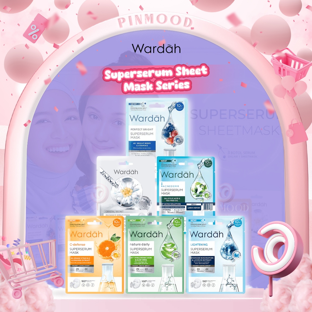 Jual WARDAH - SUPERSERUM SHEET MASK SERIES ( 20 ml ) - Masker Wajah ...