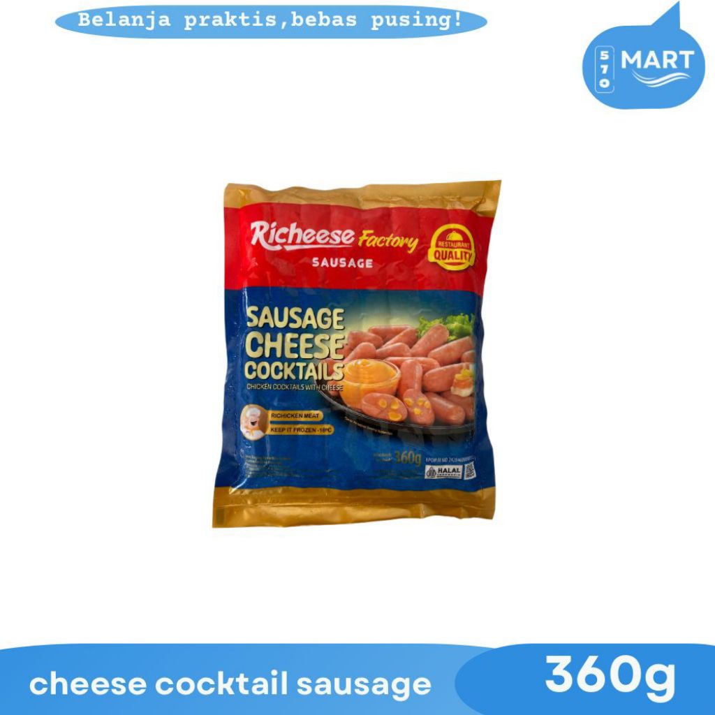 Jual Richeese factory Cheese Cocktails Sausage 360gr | Shopee Indonesia