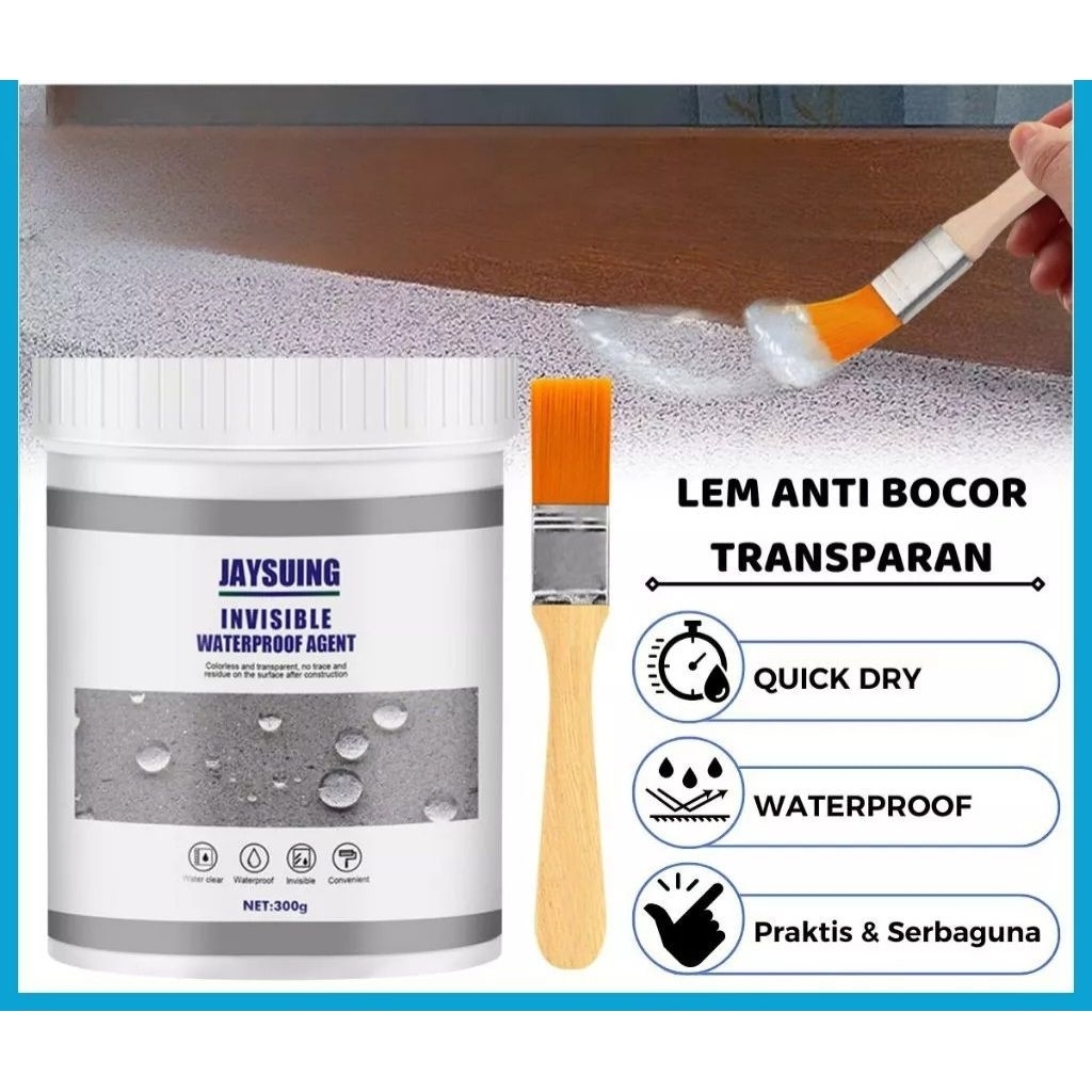 Jual Lem Transparan Jaysuing Anti Bocor Waterproof Sealant Pelapis Atap ...